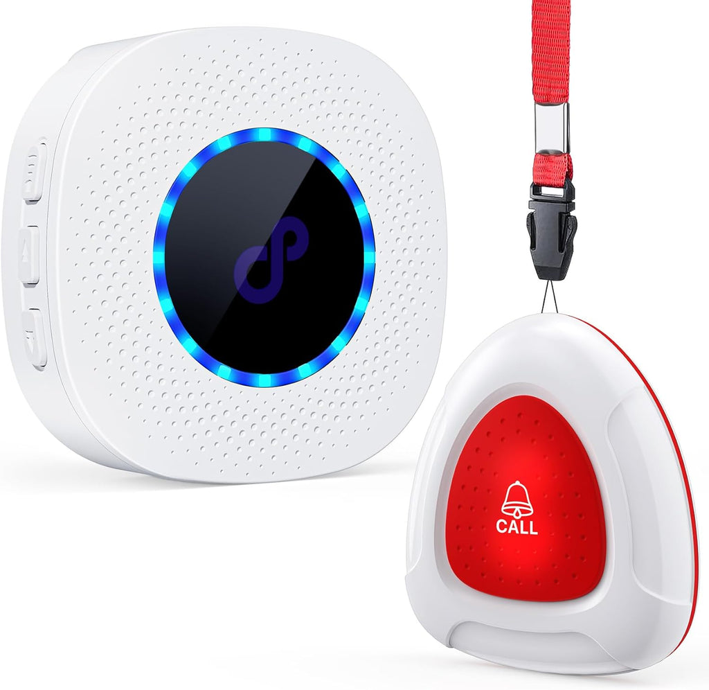Caregiver Pager Wireless Call Buttons for Elderly Monitoring, Nurse Em ...