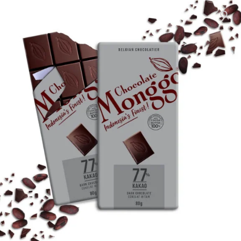Chocolate Monggo Indonesia's Finest Chocolate Monggo DARK CHOCOLATE 77 ...
